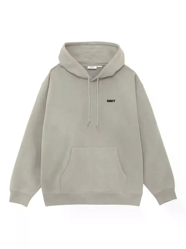 Obey Quarter Icon Graphic Hoodie - Grey