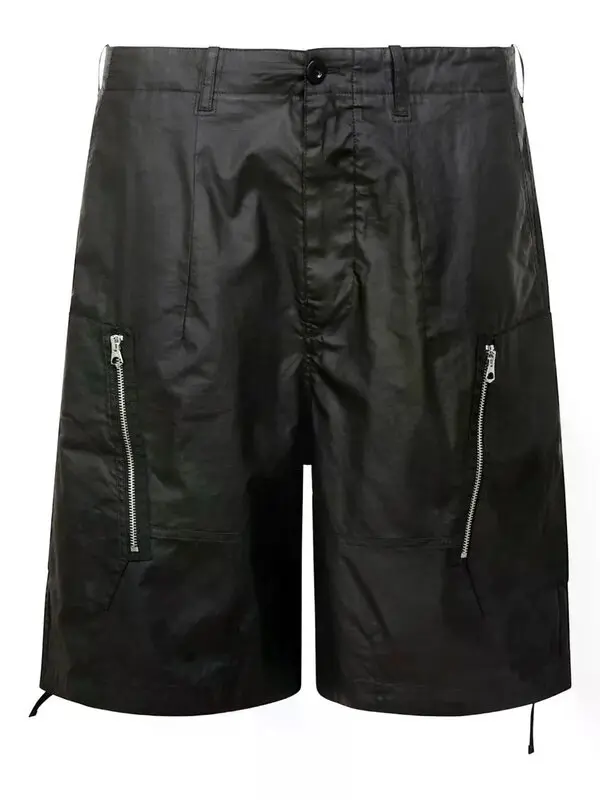 TEN C Zip-pocket Linen Shorts
