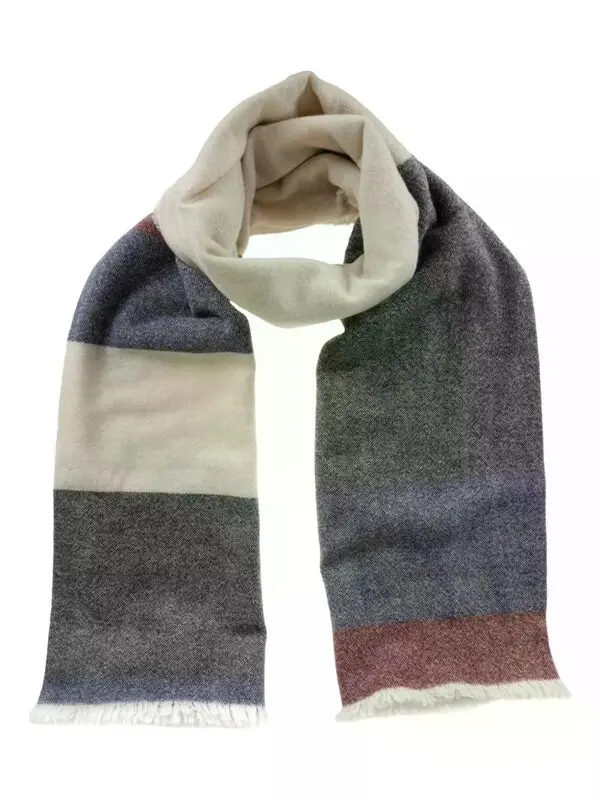 BEGG X CO Striped Wool Scarf