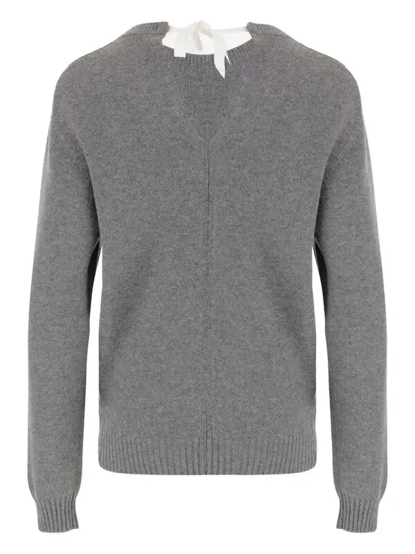 Carven Knit Top With Tie Back