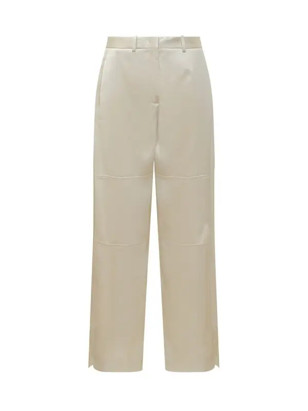 JIL SANDER Silk Blend Viscose Pants