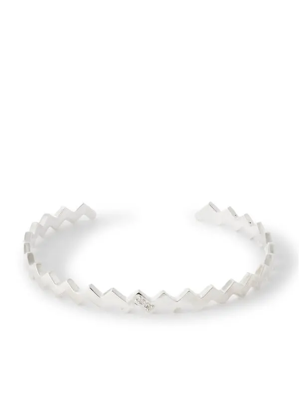 MIKIA Sterling And Diamond Cuff