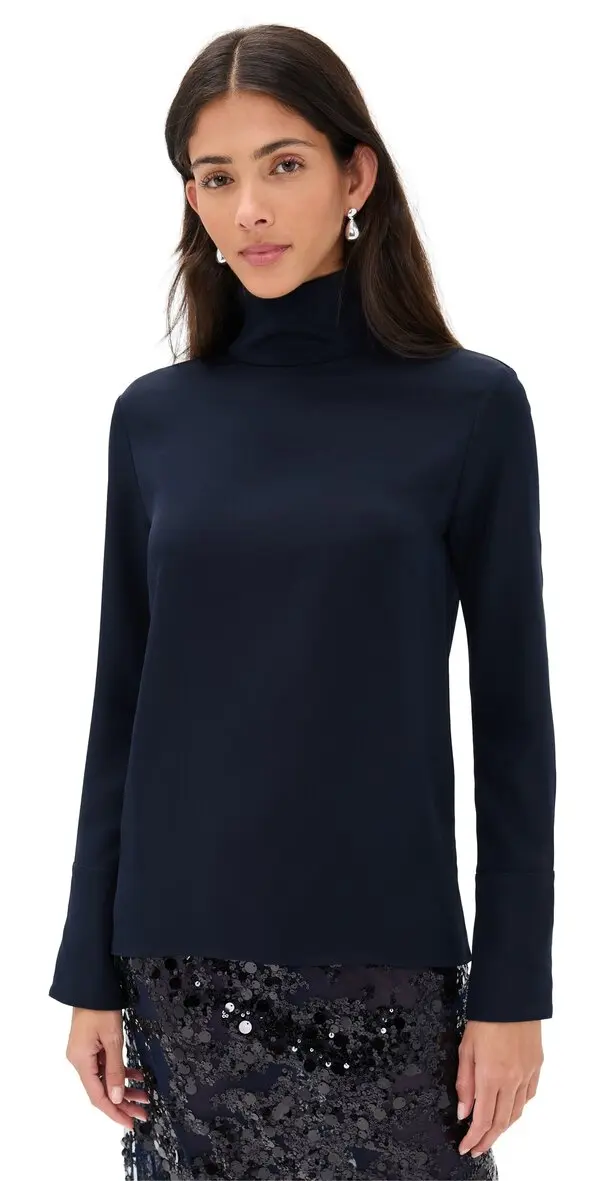 Renggli Silk Turtleneck Top