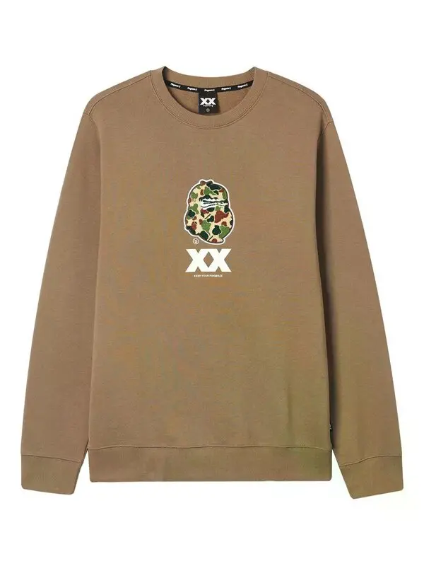 FINGERCROXX Camouflage-appliqué Sweatshirt