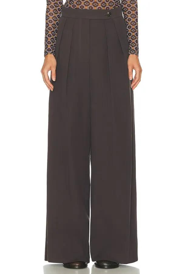 Dries Van Noten Pamplona Pants - Dark Brown
