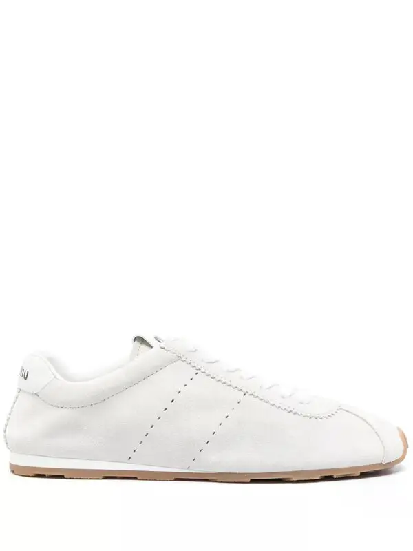 Miu Miu Suede Lace-up Sneakers