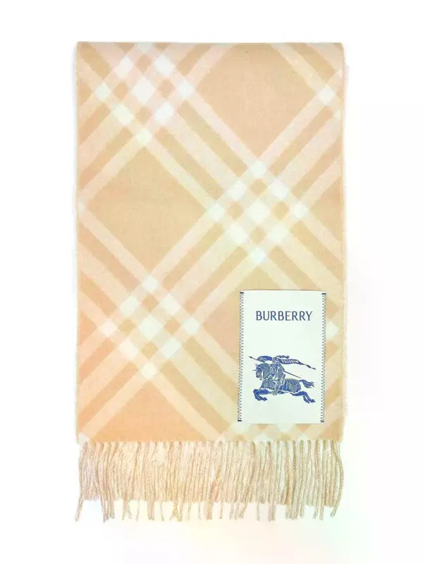 Burberry Check-pattern Cashmere Scarf