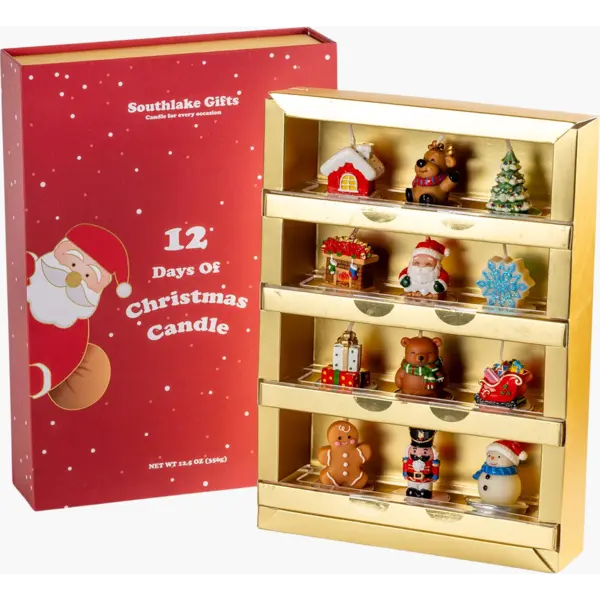 SOUTHLAKE GIFTS Christmas Aromatherapy Scented Candle Advent Calendar