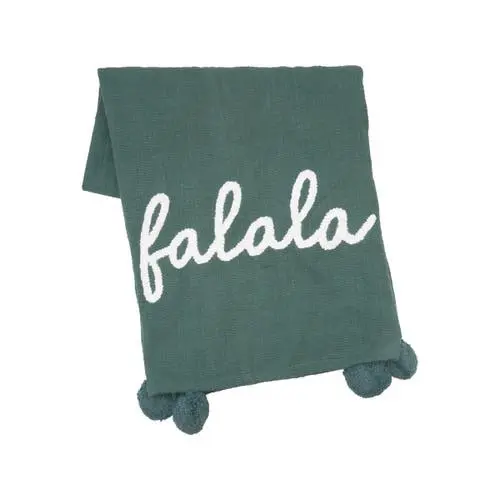 CAROL & FRANK A Christmas Holiday Tufted Solid Throw Blankets - Green