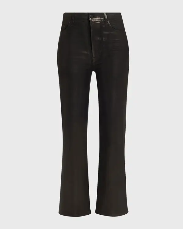 FRAME Le Sleek Straight Coated Jeans