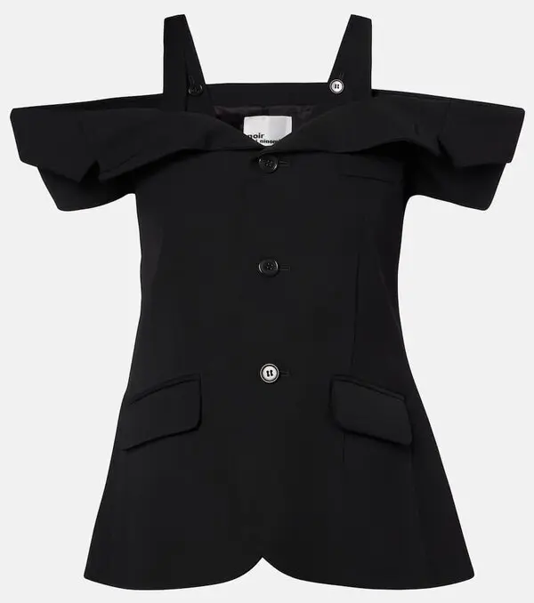 Noir Kei Ninomiya Cutout Wool Top