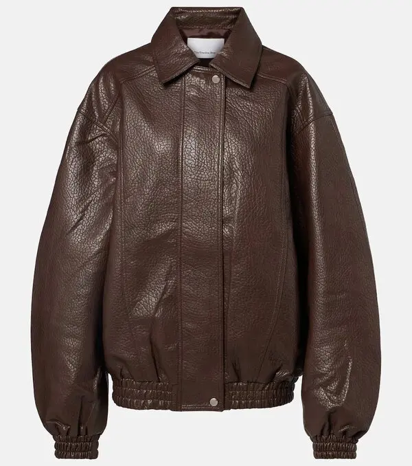 THE FRANKIE SHOP Prescott Oversized Jacket - Brown