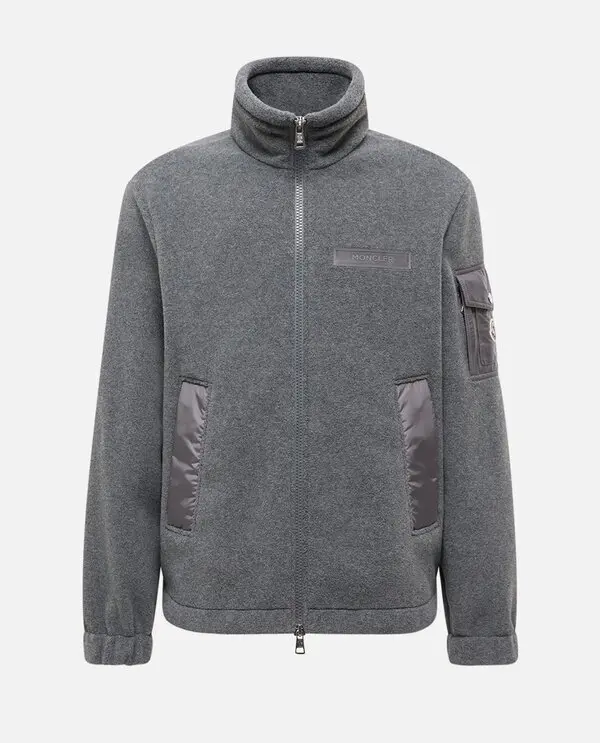 Moncler Zip-up Fleece Cardigan