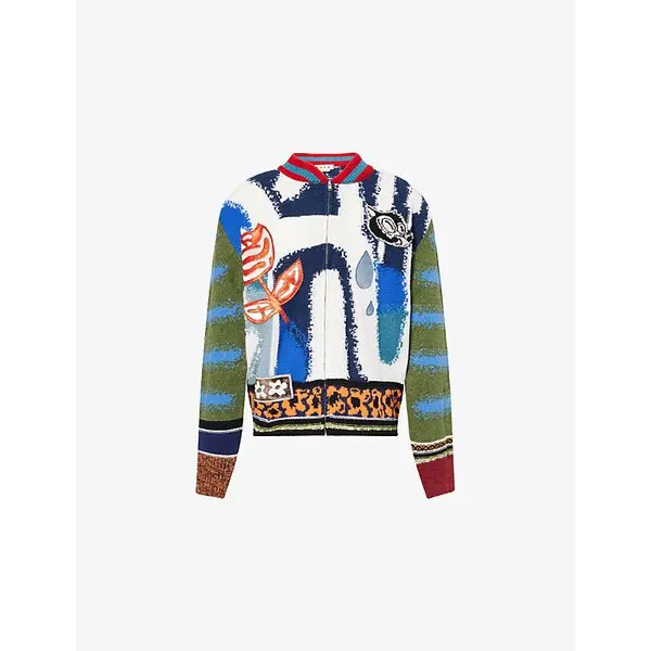 Marni X Slawn Knitted Wool Cardigan