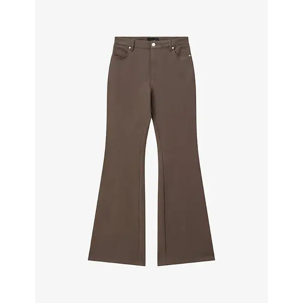 JOSEPH Bond Gabardine Stretch Cotton-blend Trousers
