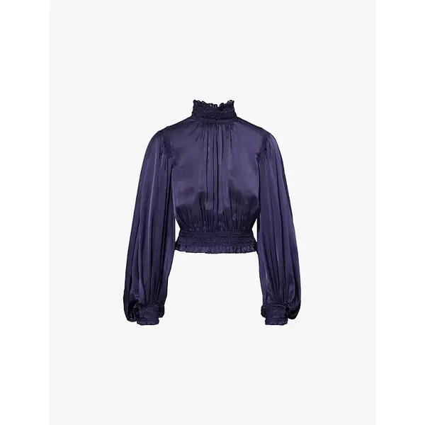 Zimmermann Silk Shirred Blouse