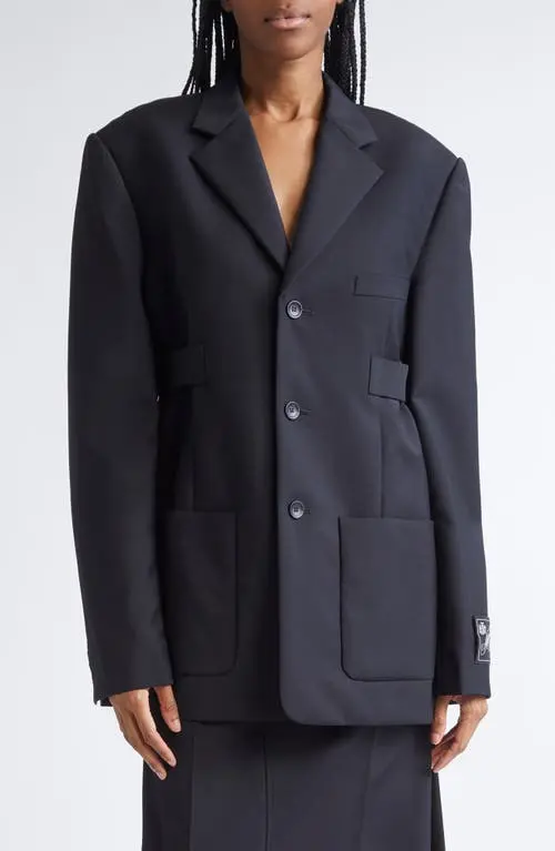 Alexander Wang Side Tab Wool & Mohair Blazer