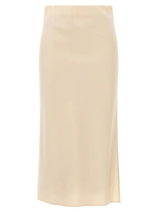 Brunello Cucinelli Pencil Fluid' Midi Skirt