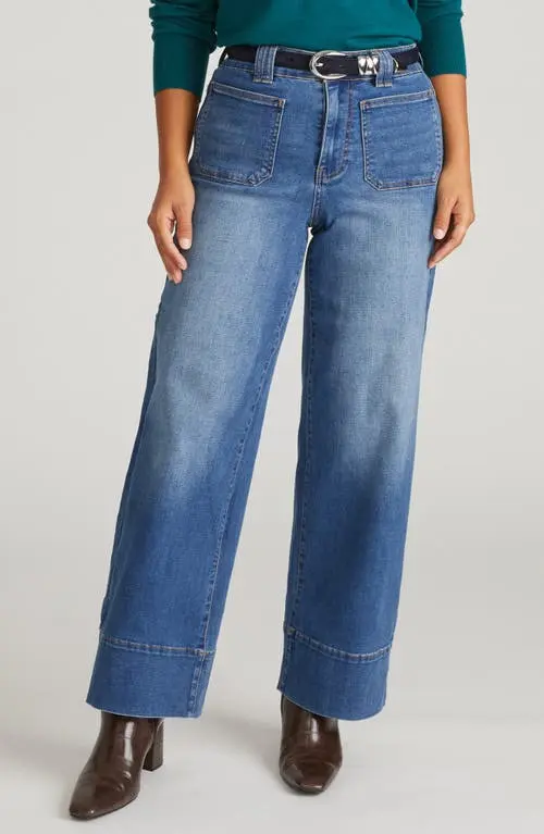 Universal Standard Claudia Wide Leg Jeans - Anzio Blue