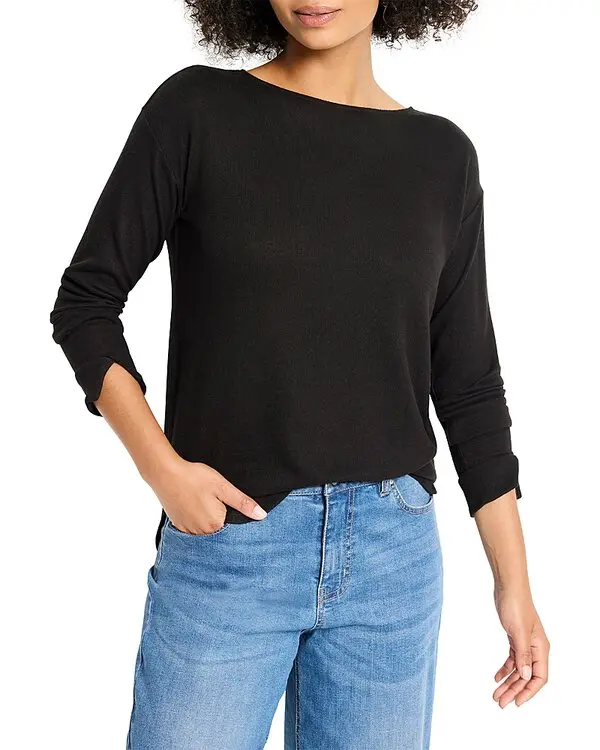 NIC+ZOE Everyday Cozy Tee - Black Onyx
