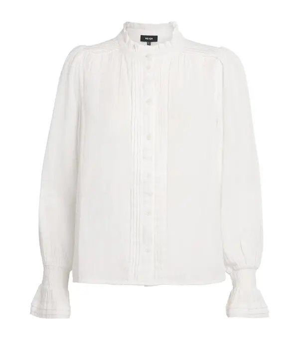 ME+EM Cotton Pleated Blouse