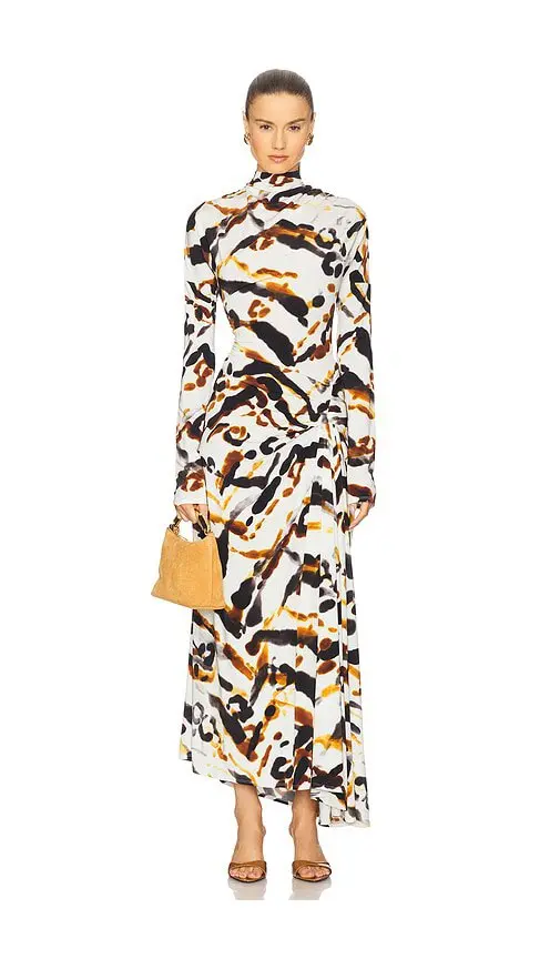A.L.C. Lia Dress - Black & Camel