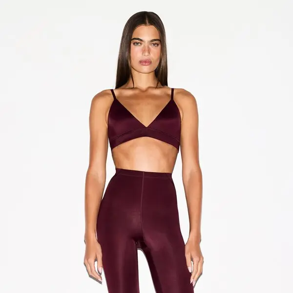 SKIMS Nike Shine Triangle Bra - Currant