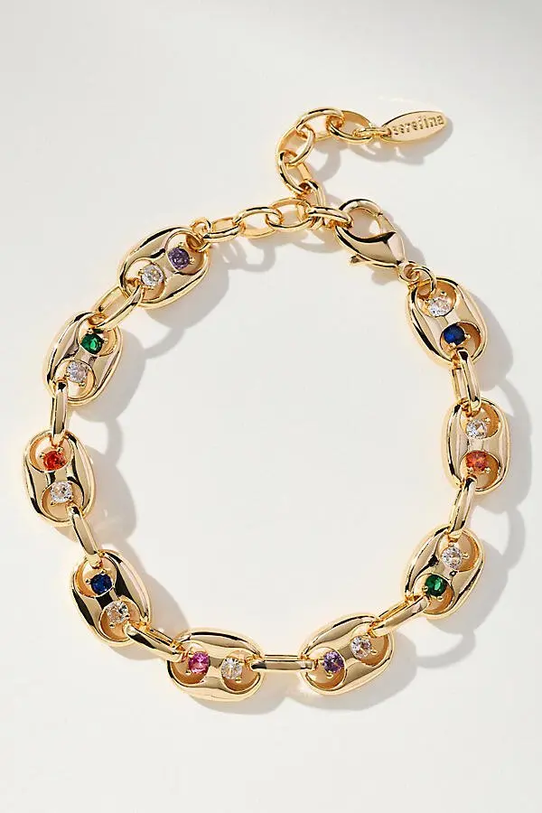 Anthropologie Bottleneck Crystal Bracelet
