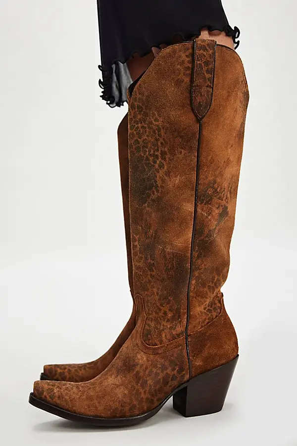 Ariat Casanova Western Boots - Distressed Leopard