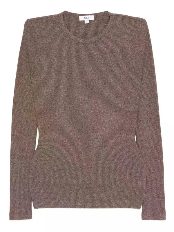 AGOLDE Delphi Long-sleeve T-shirt - Neutrals
