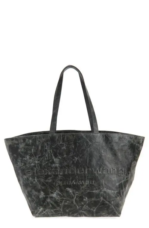Alexander Wang Punch Logo Leather Tote