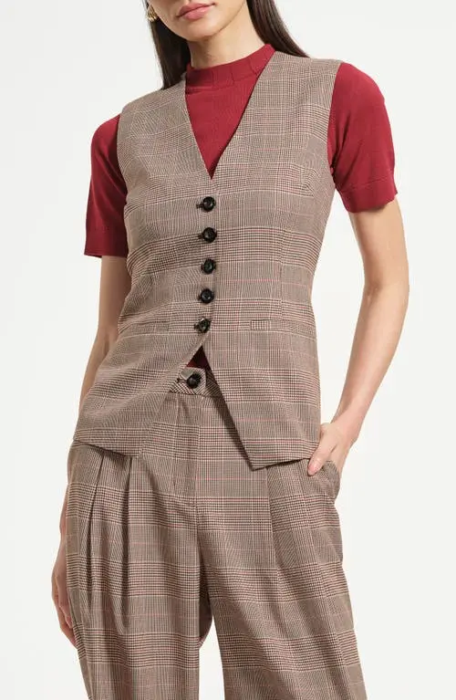 ISAAC MIZRAHI NEW YORK Plaid Vest