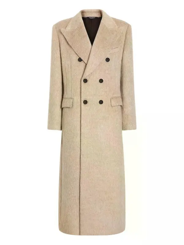 Dolce & Gabbana Peak-lapel Double-breasted Coat - Neutrals