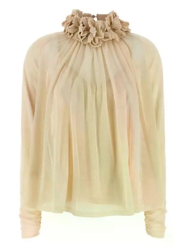 Zimmermann Hypnotic Crochet-trim Blouse - Neutrals