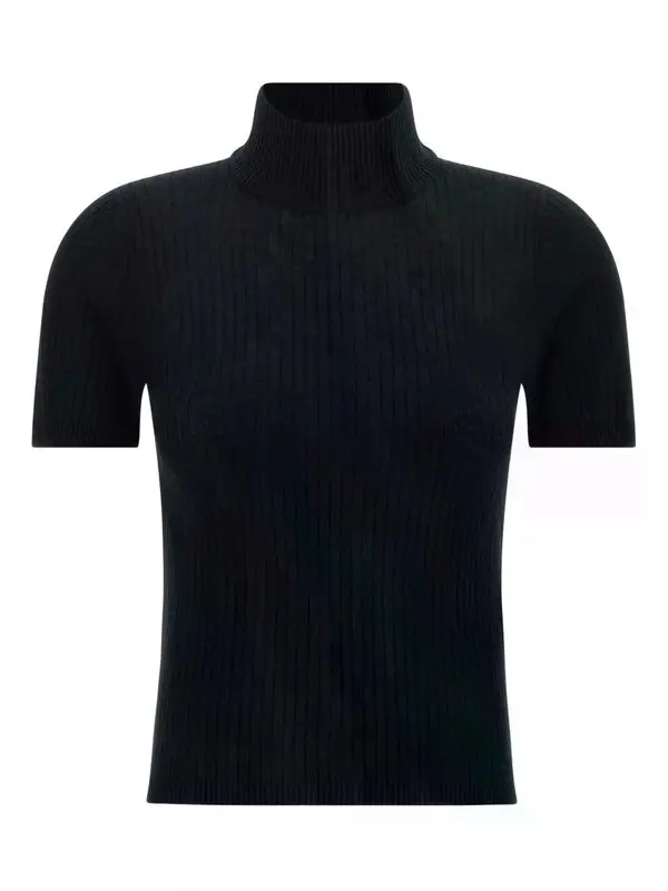 Max Mara Jnagy Ribbed High-neck Sweater - Black