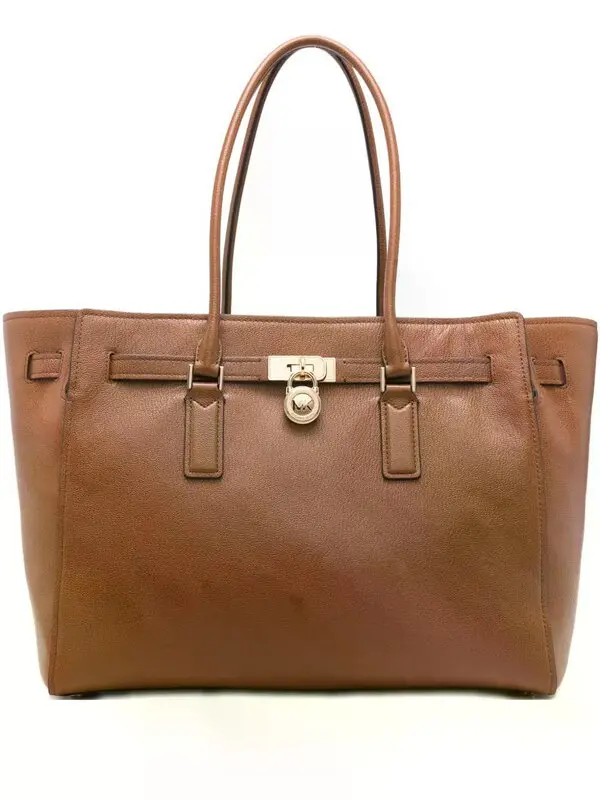 Michael Kors Padlock-detail Leather Tote