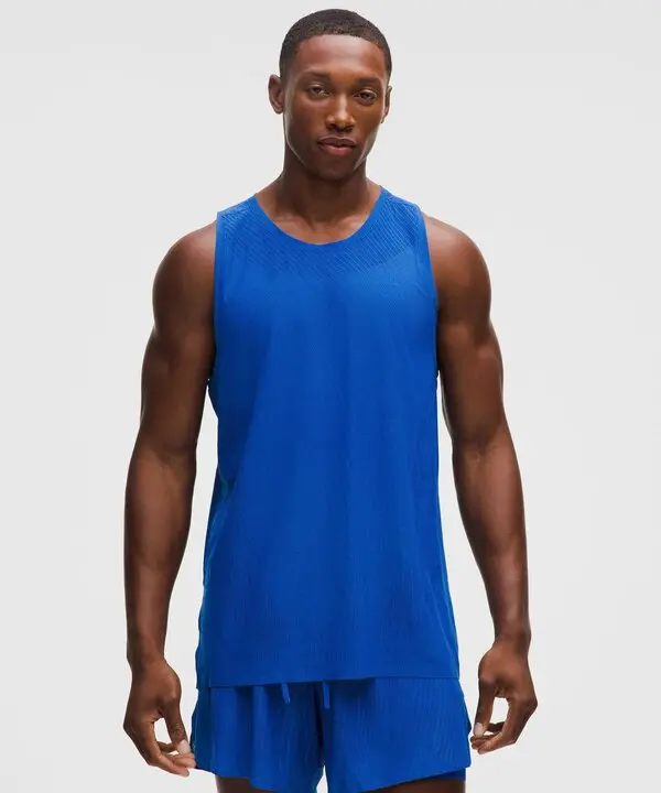 Lululemon Fast And Free Airflow Running Tank Top - Galactic Cobalt