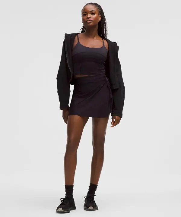 Lululemon Satin High-rise Wrap Skirt - Nightmoth