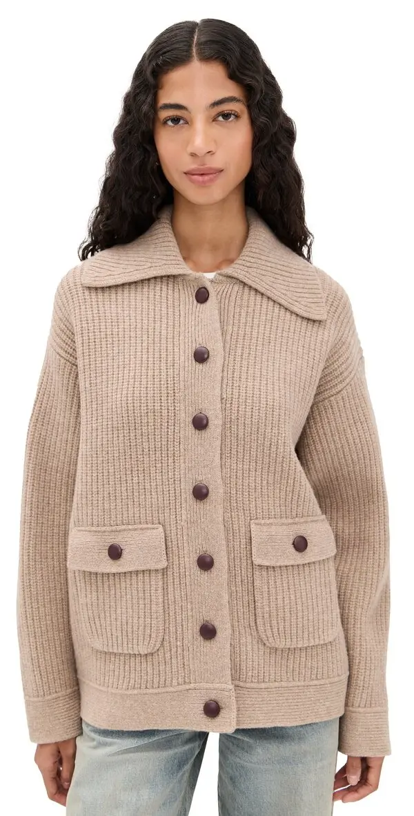 WHITE & WARREN Merino Fisherman Jacket