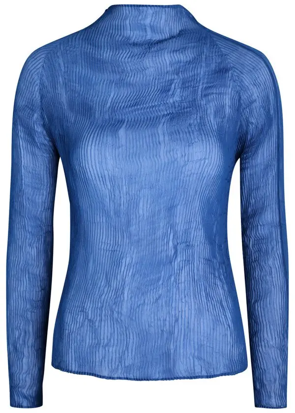 Issey Miyake Pleated Chiffon Top
