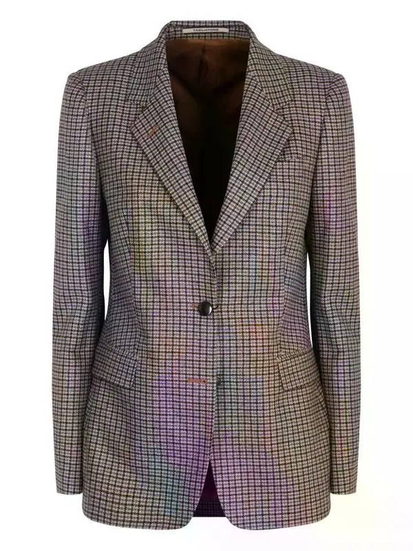 Tagliatore Single-breasted Check Blazer - Neutrals