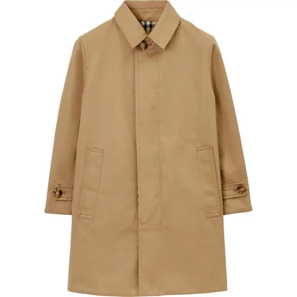 Burberry Reversible Check Gabardine Car Coat