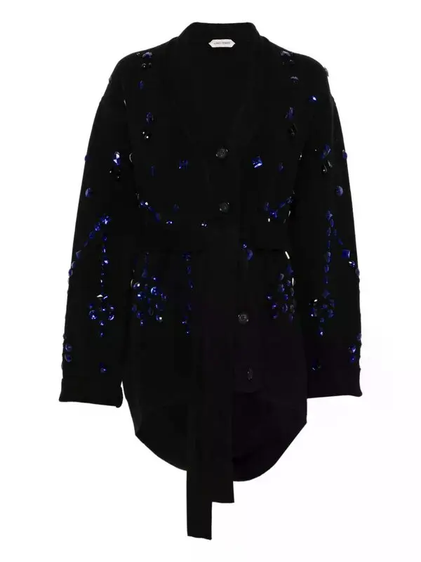Alberta Ferretti Crystal-embellished Cardigan