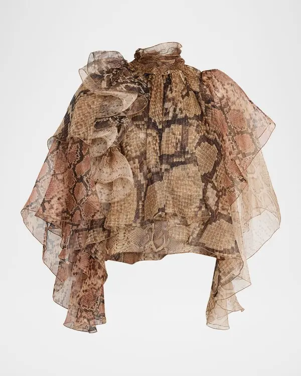 Zimmermann Memento Billow Blouse - Mltpat