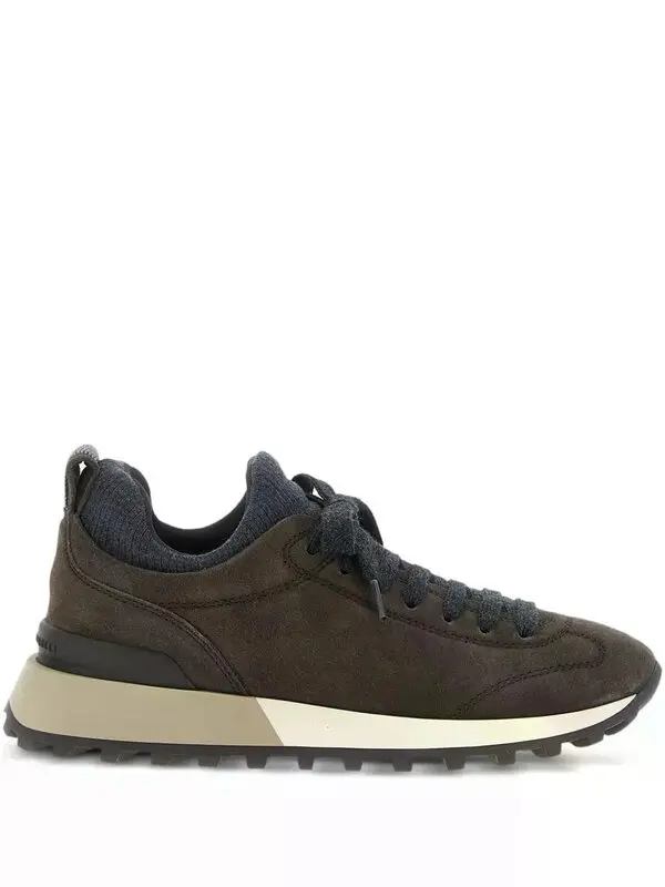 Brunello Cucinelli Suede Low Top Sneakers