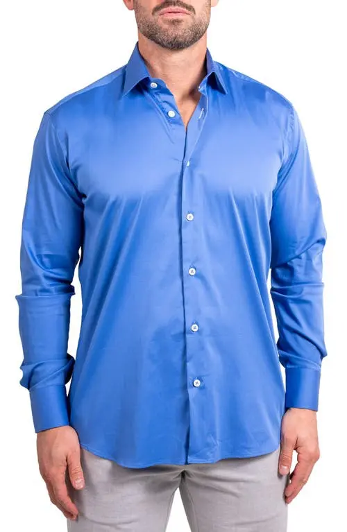 MACEOO Blacklabel Ascension Performance Button-up Shirt - Blue