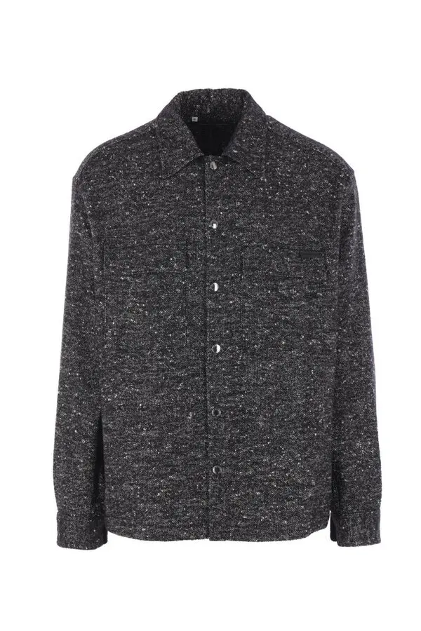 Dolce & Gabbana Prince Of Wales Checked Wool-blend Overshirt