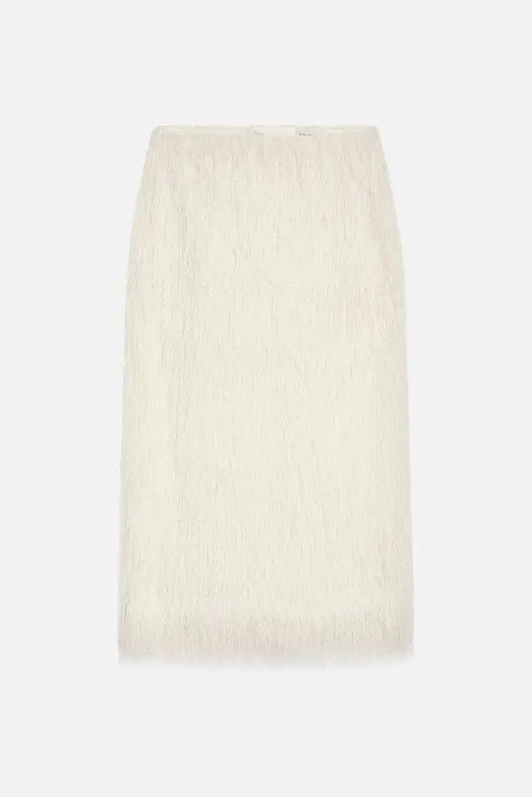 Dries Van Noten Midi Skirt - White