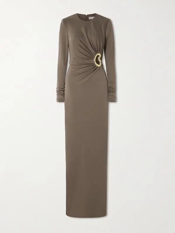 Rebecca Vallance Mischa Embellished Gown - Gray
