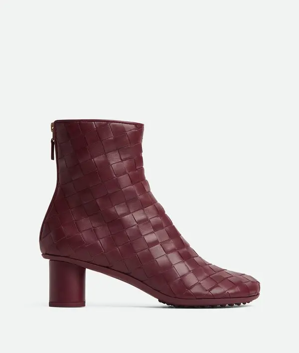 Bottega Veneta Intrecciato Kitten-heel Ankle Boots